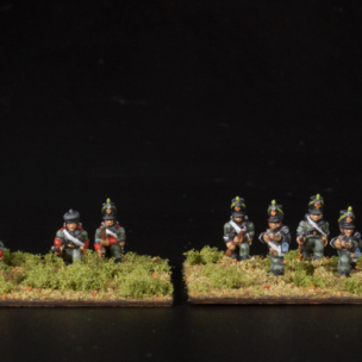 3D Printable 6-15mm British Riflemen & Light Infantry (Waterloo) NAP-GB ...