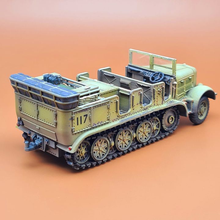 3D Printable Breda 61 Artillery Tractor (Italy, WW2) by Wargame3d