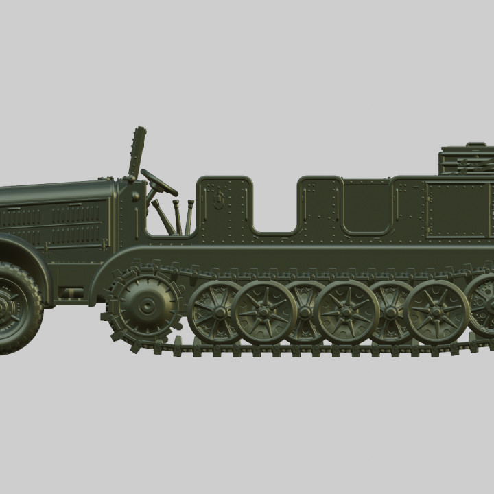 3D Printable Breda 61 Artillery Tractor (Italy, WW2) by Wargame3d