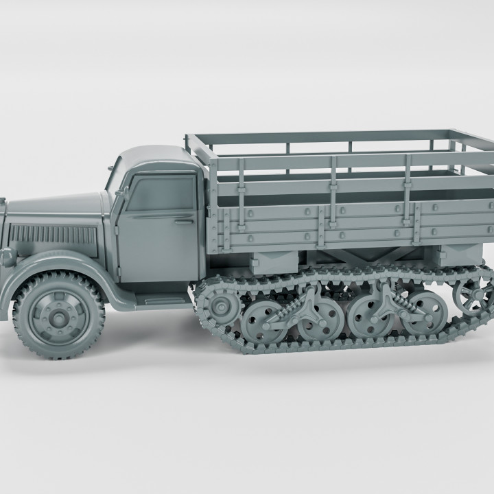 3D Printable Sd.Kfz.3 Opel Maultier (Germany, WW2) by Wargame3d