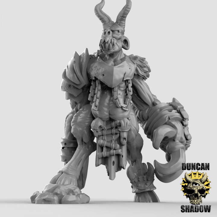 3D Printable Ungor Champion (pre supported) by Duncan Shadow