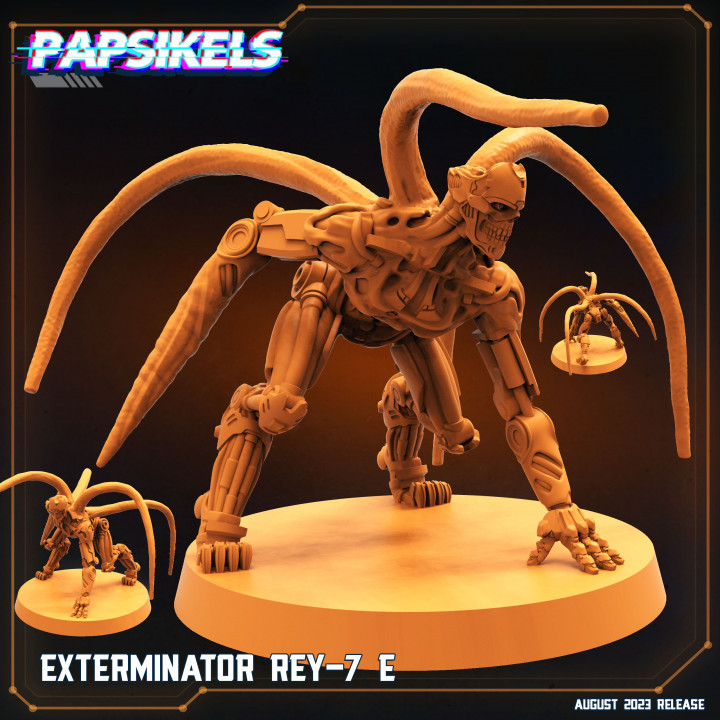 3D Printable EXTERMINATOR REY 7 E by PAPSIKELS MINIATURES
