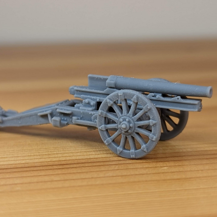 3D Printable 65mm L-17 Mountain Gun (Italy, WW1 and WW2) by Wargame3d