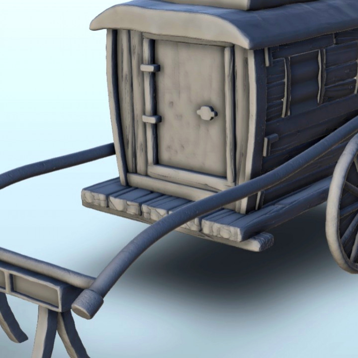 3D Printable Set of medieval carriages - Medieval Gothic Feudal Old ...