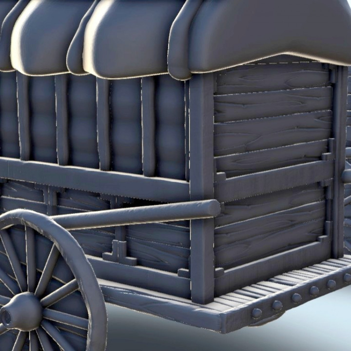 3D Printable Set of medieval carriages - Medieval Gothic Feudal Old ...