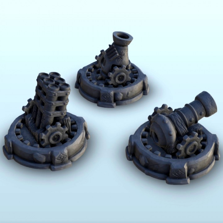 3D Printable Set of medieval turrets - Medieval Fantasy Magic Feudal ...