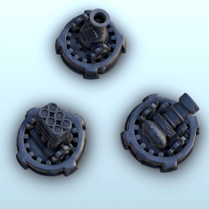 3D Printable Set of medieval turrets - Medieval Fantasy Magic Feudal ...