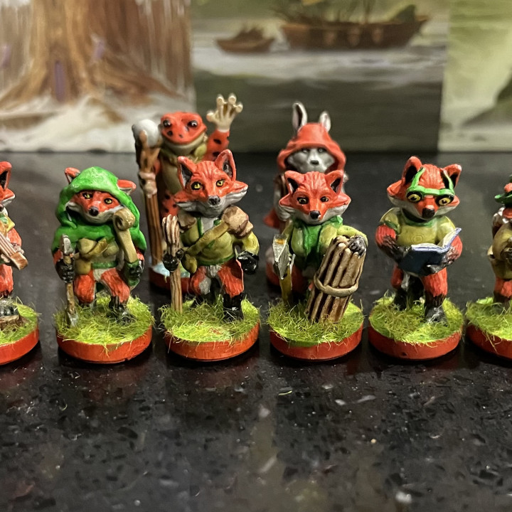 3D Print of Everdell Upgraded Critters Lizards and Foxes (Unofficial ... 3D Print of Everdell Upgraded Critters Lizards and Foxes (Unofficial ...