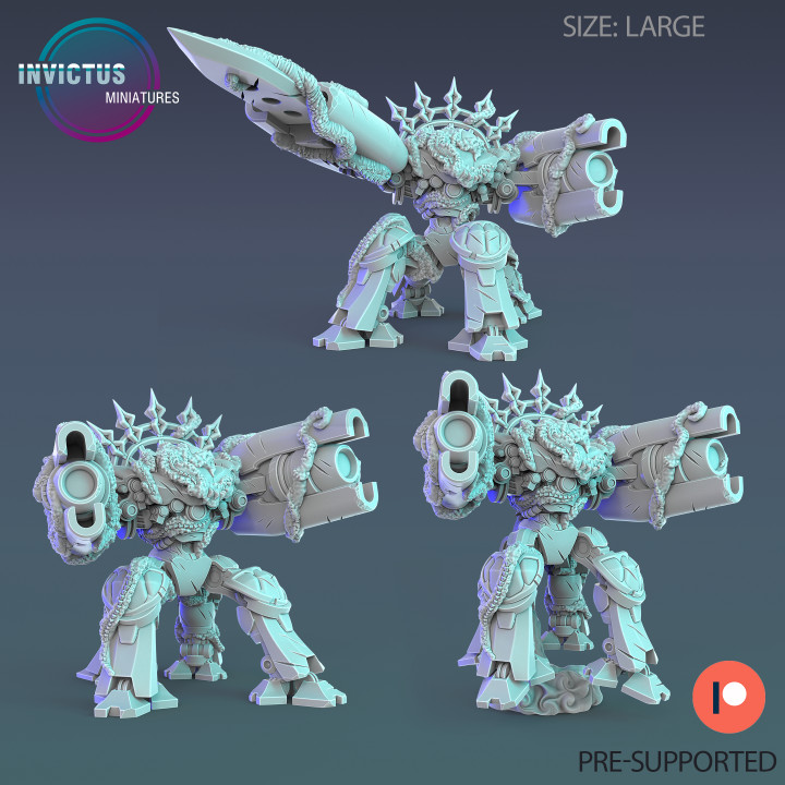 3D Printable Infested War Machine Set / Skeleton Soldier / Exoskelet ...