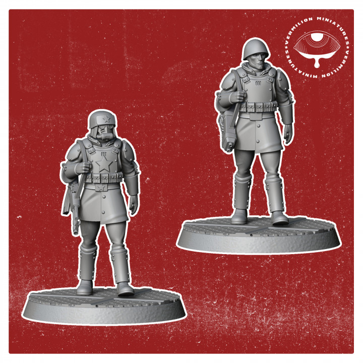 3D Printable Red Menace Collection by Vermilion Miniatures