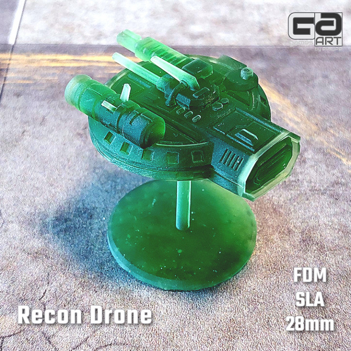 3D Printable Recon Drone by gamesART by Philipp