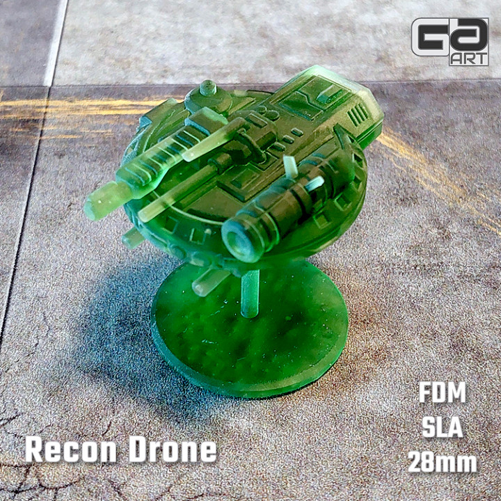 3D Printable Recon Drone by gamesART by Philipp