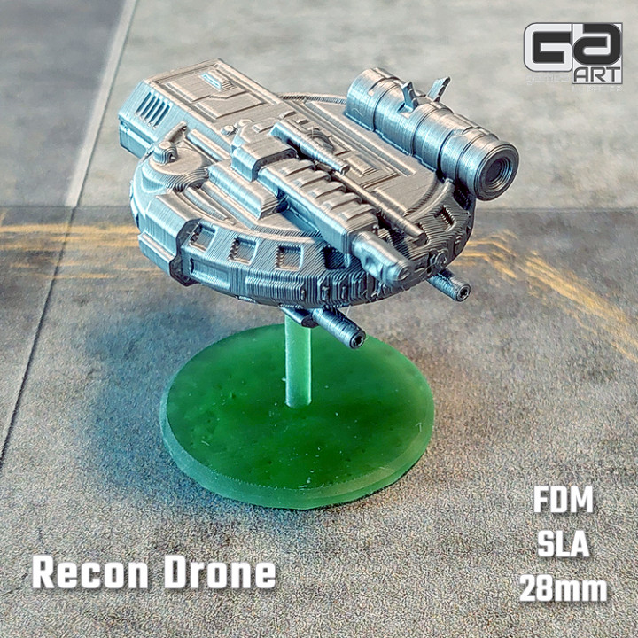 3D Printable Recon Drone by gamesART by Philipp