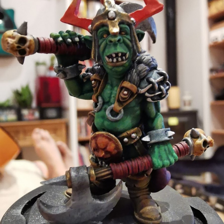 3D Printable Goblin Chieftain by Daniel McGrath