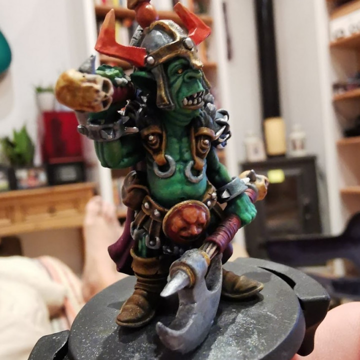 3D Printable Goblin Chieftain by Daniel McGrath