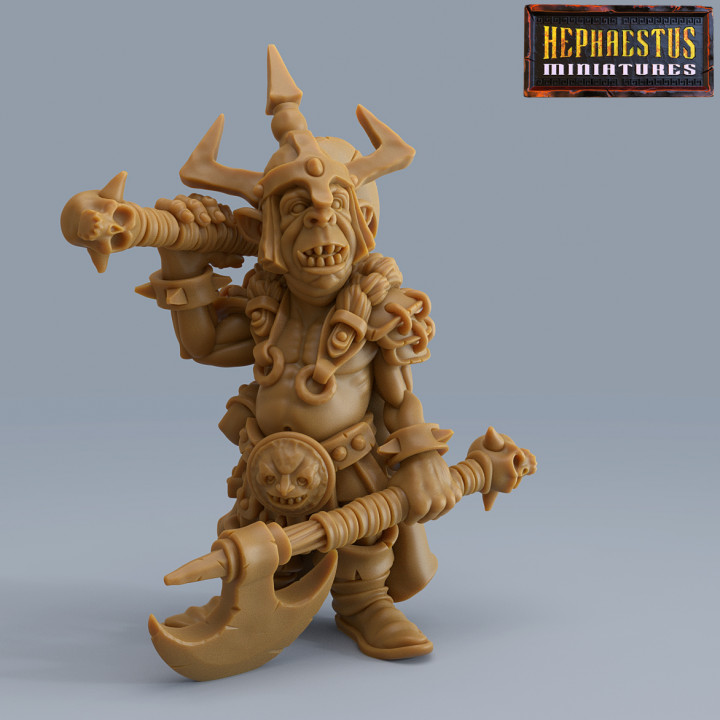 3D Printable Goblin Chieftain by Daniel McGrath
