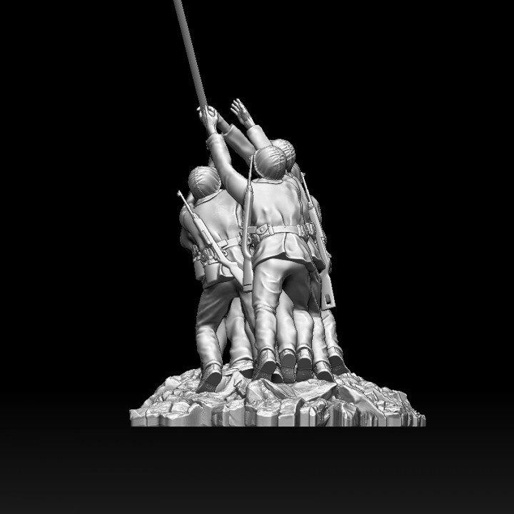 3D Printable Marine Corps War Memorial by Dmitry Tishchenkov