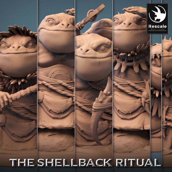 3D Printable Pack ShellBack Croaker by Rescale Miniatures