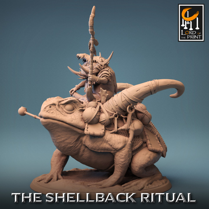 3D Printable ShellBack Mount Family by Rescale Miniatures