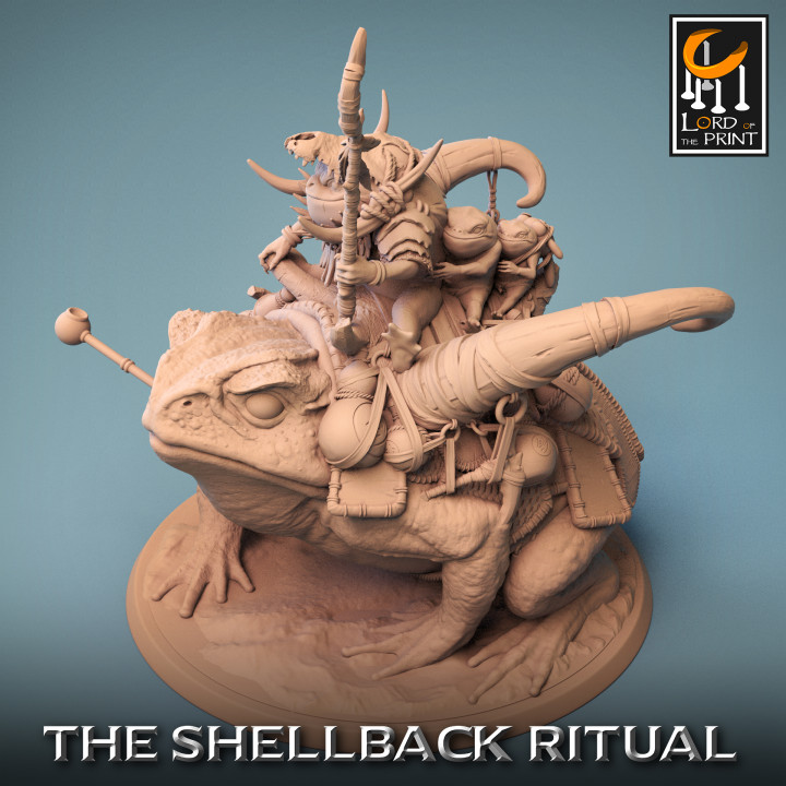 3D Printable ShellBack Mount Family by Rescale Miniatures