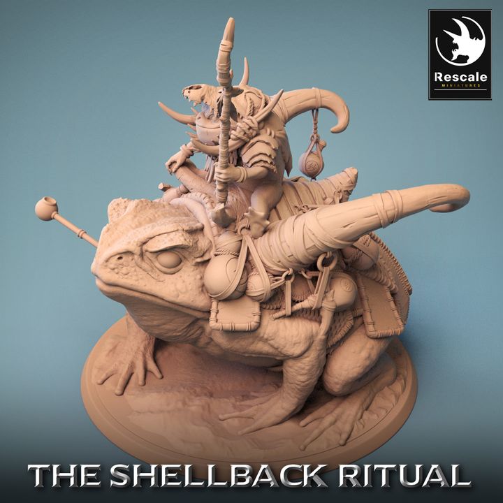 3D Printable ShellBack Mount Family by Rescale Miniatures