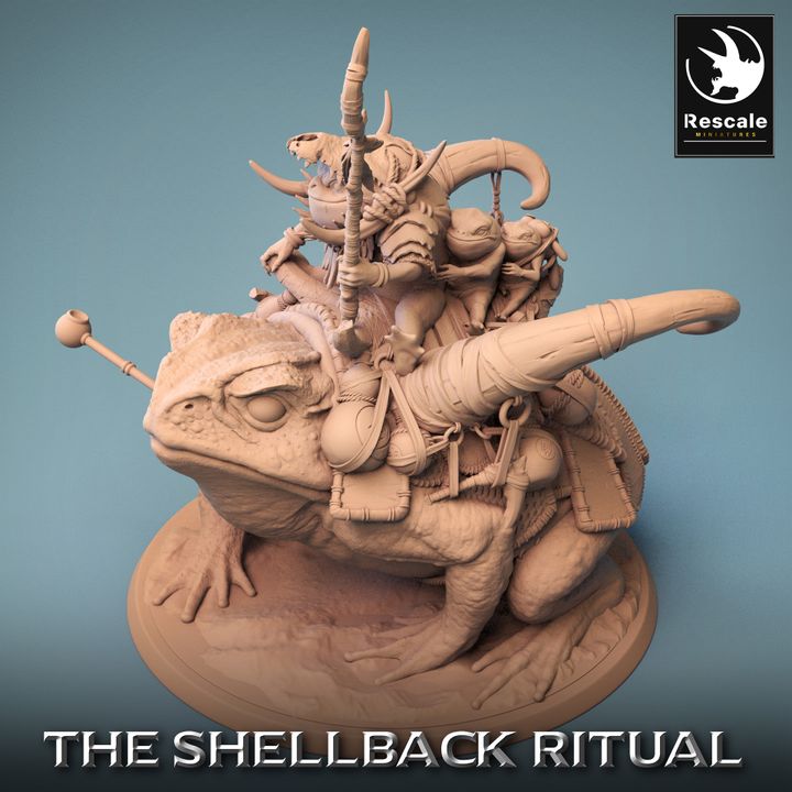 3D Printable Pack ShellBack Mount by Rescale Miniatures