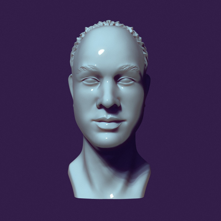3D Printable RANDOM FACES by Viktoriya Kabanova