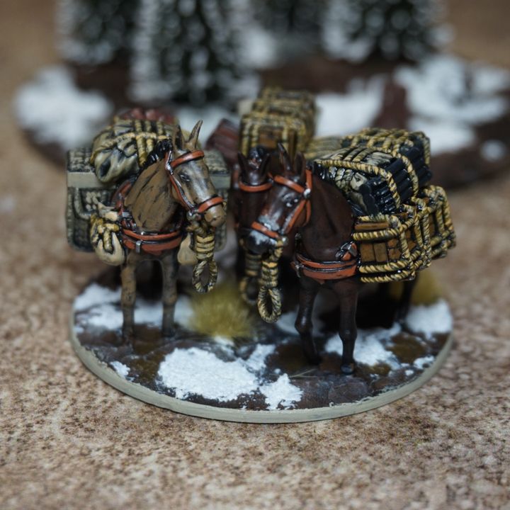 3D Print of WWII German Pack mules by tobiasvoss
