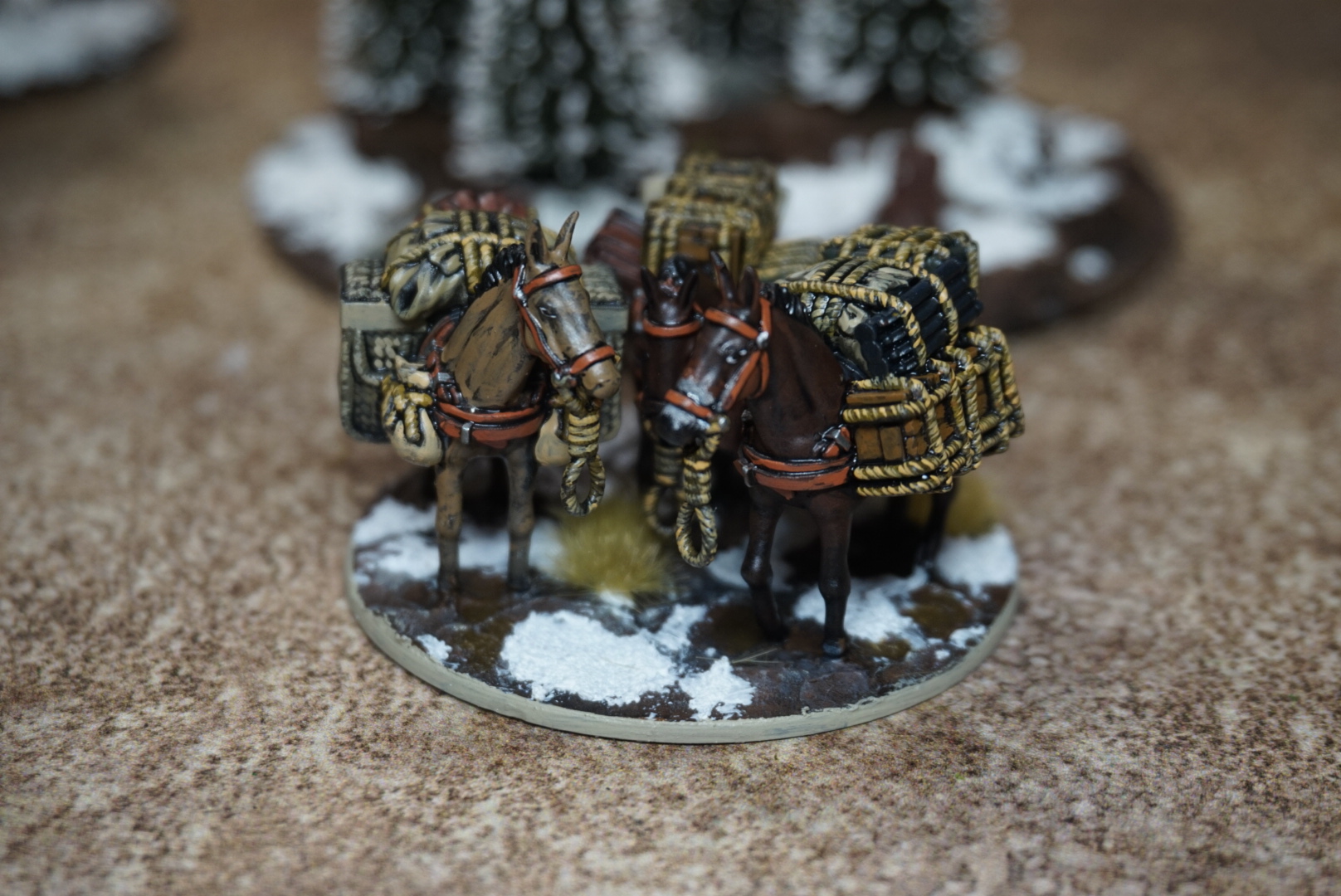 3D Printable WWII German Pack mules by BattleCat Miniatures