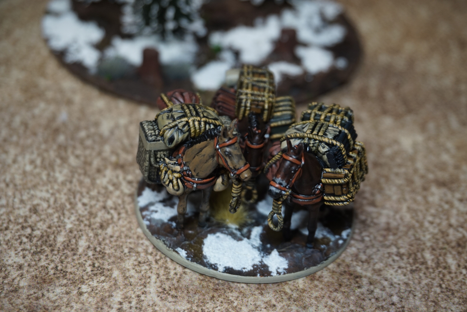 3D Printable WWII German Pack mules by BattleCat Miniatures