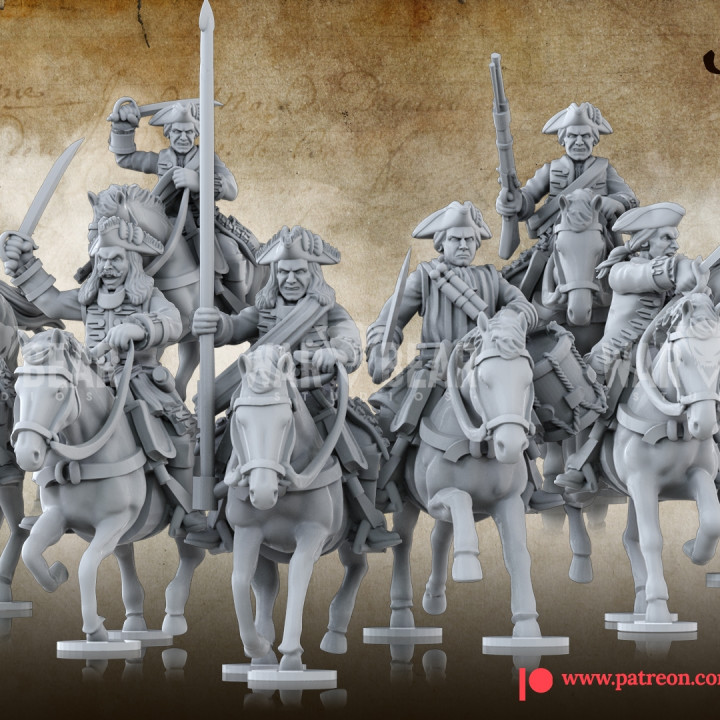 3D Printable WSS French Guarde du Roi by BattleCat Miniatures