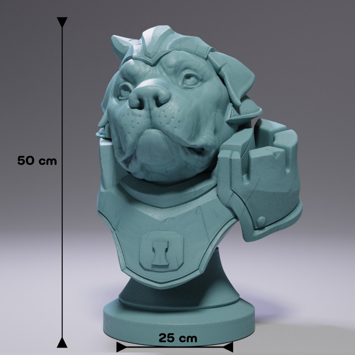 3D Printable Chess of dog by Art of V