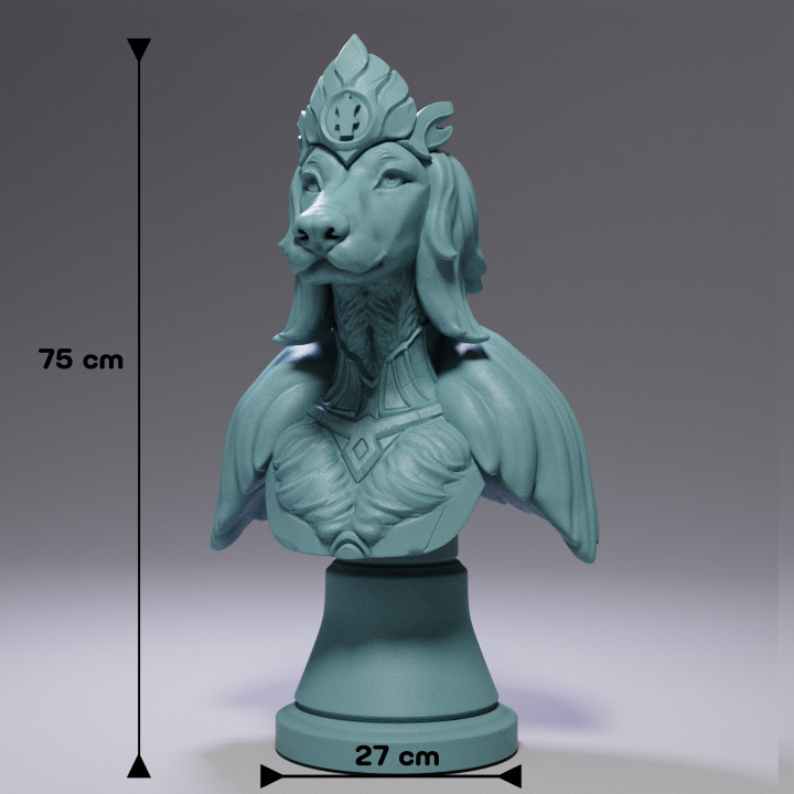 3D Printable Chess of dog by Art of V