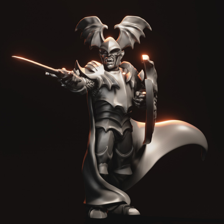 3D Printable Vampire Lord by SabertoothCollectibles