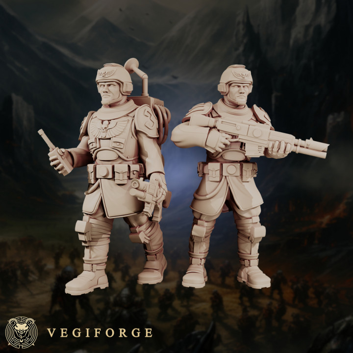 3D Printable Bellator Infantry by Vegiforge