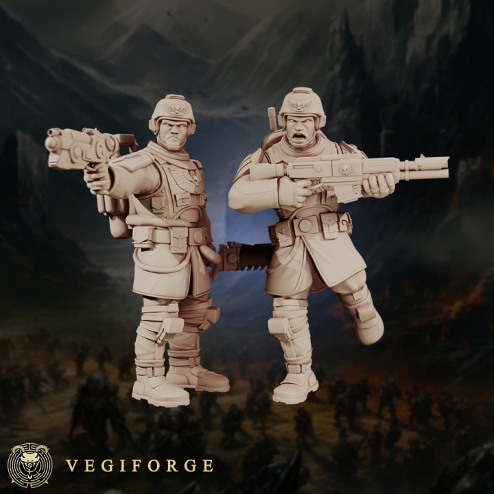 3D Printable Bellator Infantry by Vegiforge