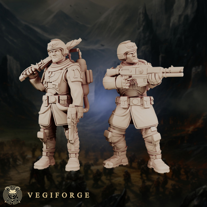 3D Printable Bellator Infantry by Vegiforge