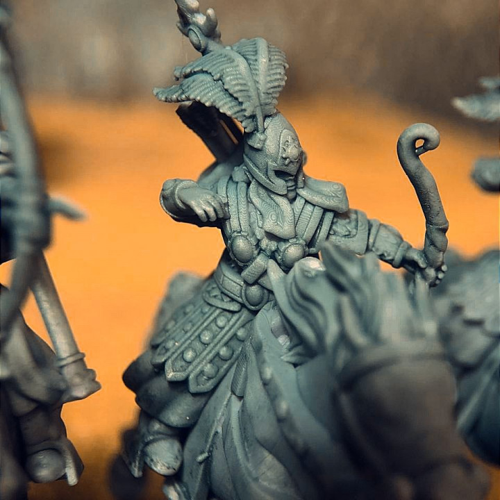 3D Printable Elven Light Cavalry by Landor Miniatures