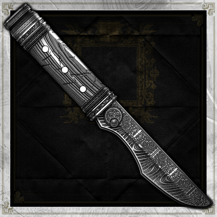 3D Printable The Dungeon Forge - The Moon Knife [1:1 Scale] by Dungeon ...