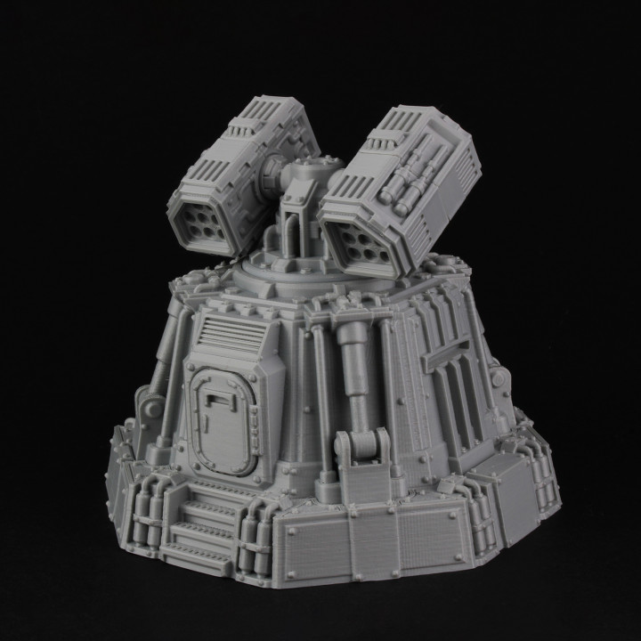 3D Printable Missile Turret by Tesseract Tomb