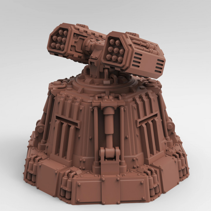 3D Printable Missile Turret by Tesseract Tomb
