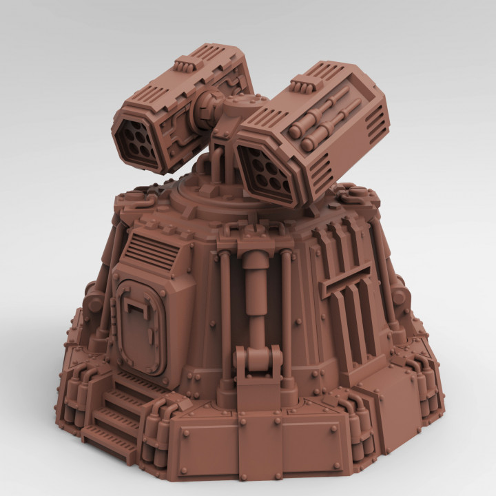 3D Printable Missile Turret by Tesseract Tomb