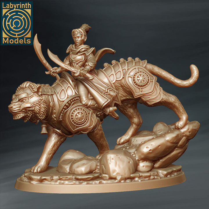 3D Printable War Tigers - 32mm scale by Labyrinth Models