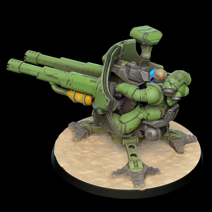 3D Printable Space Knights Turret by Creature Armory