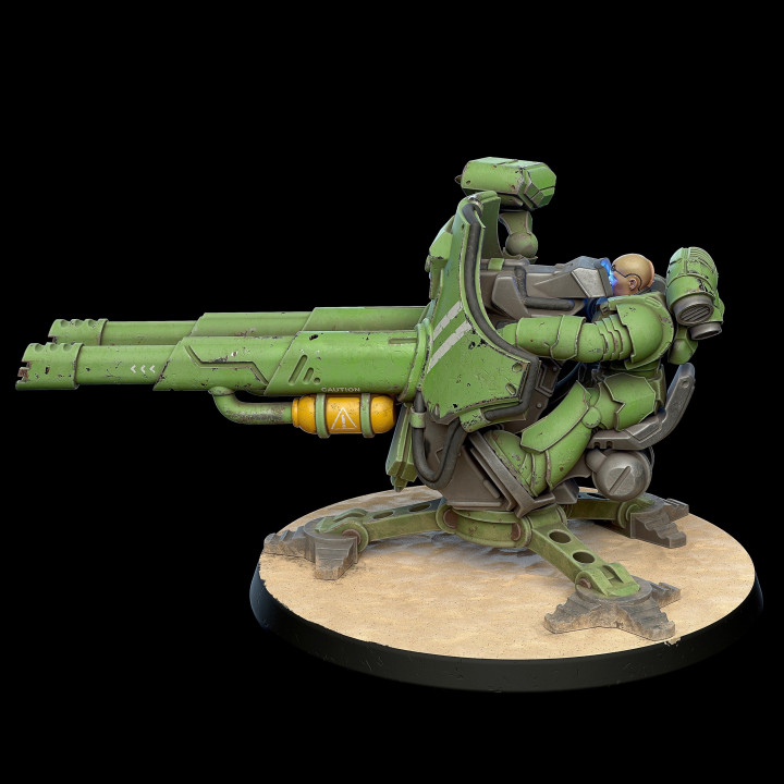 3D Printable Space Knights Turret by Creature Armory