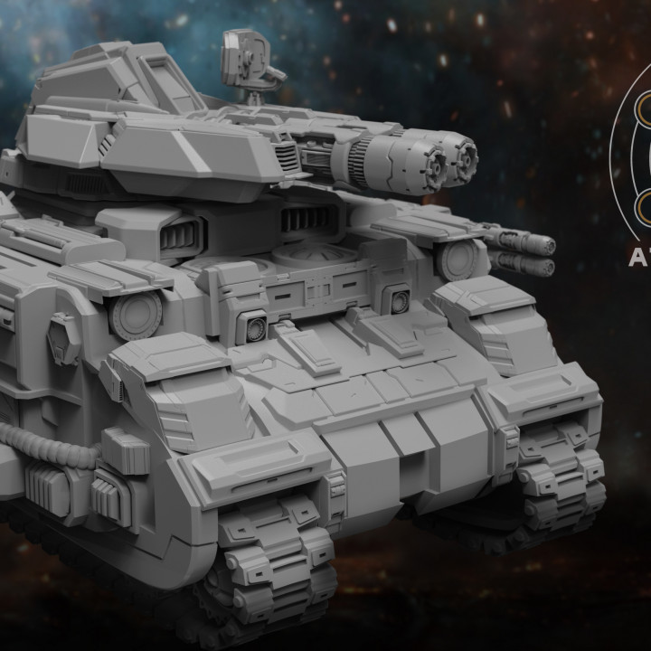 3D Printable Arctodus Battle Tank by Atlan Forge