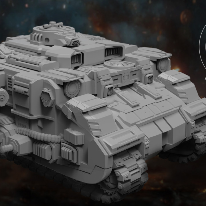 3D Printable Arctodus Battle Tank by Atlan Forge