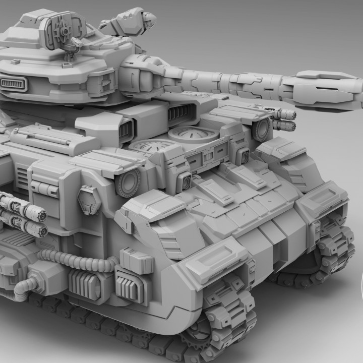 3D Printable Arctodus Battle Tank by Atlan Forge