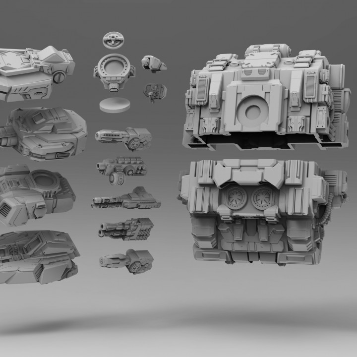 3D Printable Arctodus Battle Tank by Atlan Forge