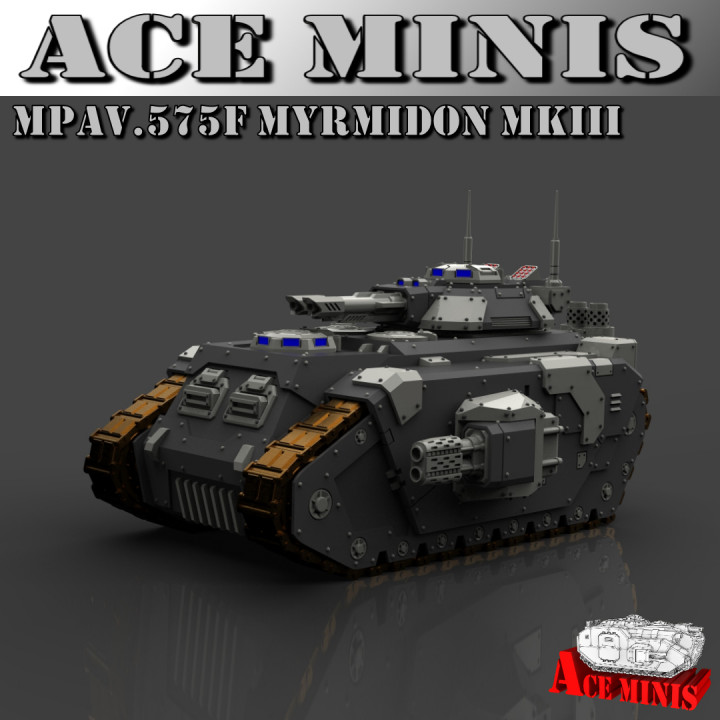 3D Printable MPAV 575f Myrmidon MkIII by ACE Minis
